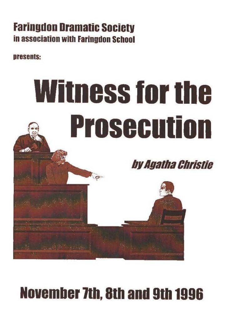 Witness for the Prosecution 1996 - Faringdon Dramatic Society